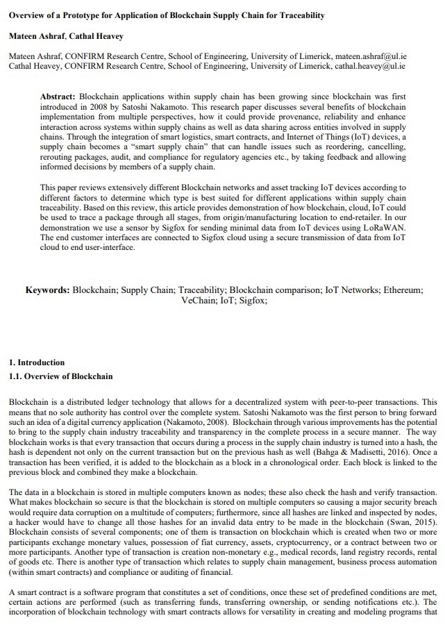 eisenreich on Twitter: "In a recent article, VeChain was selected to demonstrate how blockchain ...