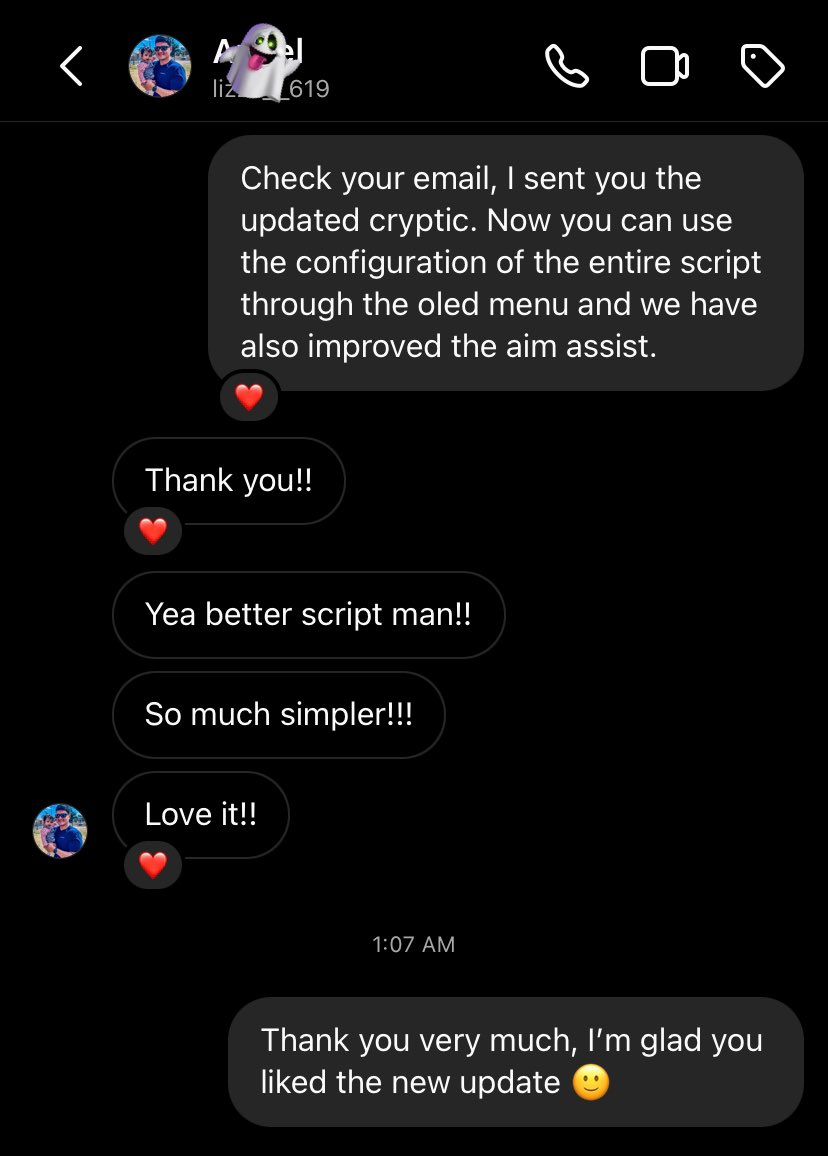👻 CBR Script 👻 on Twitter: "CUSTOMER FEEDBACK USING CRYPTIC-C16 👻 https://t.co/VeUmyipKXL" / Twitter