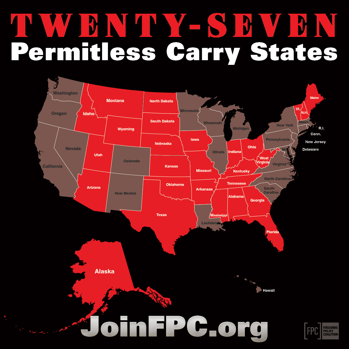 Right To Carry States Map