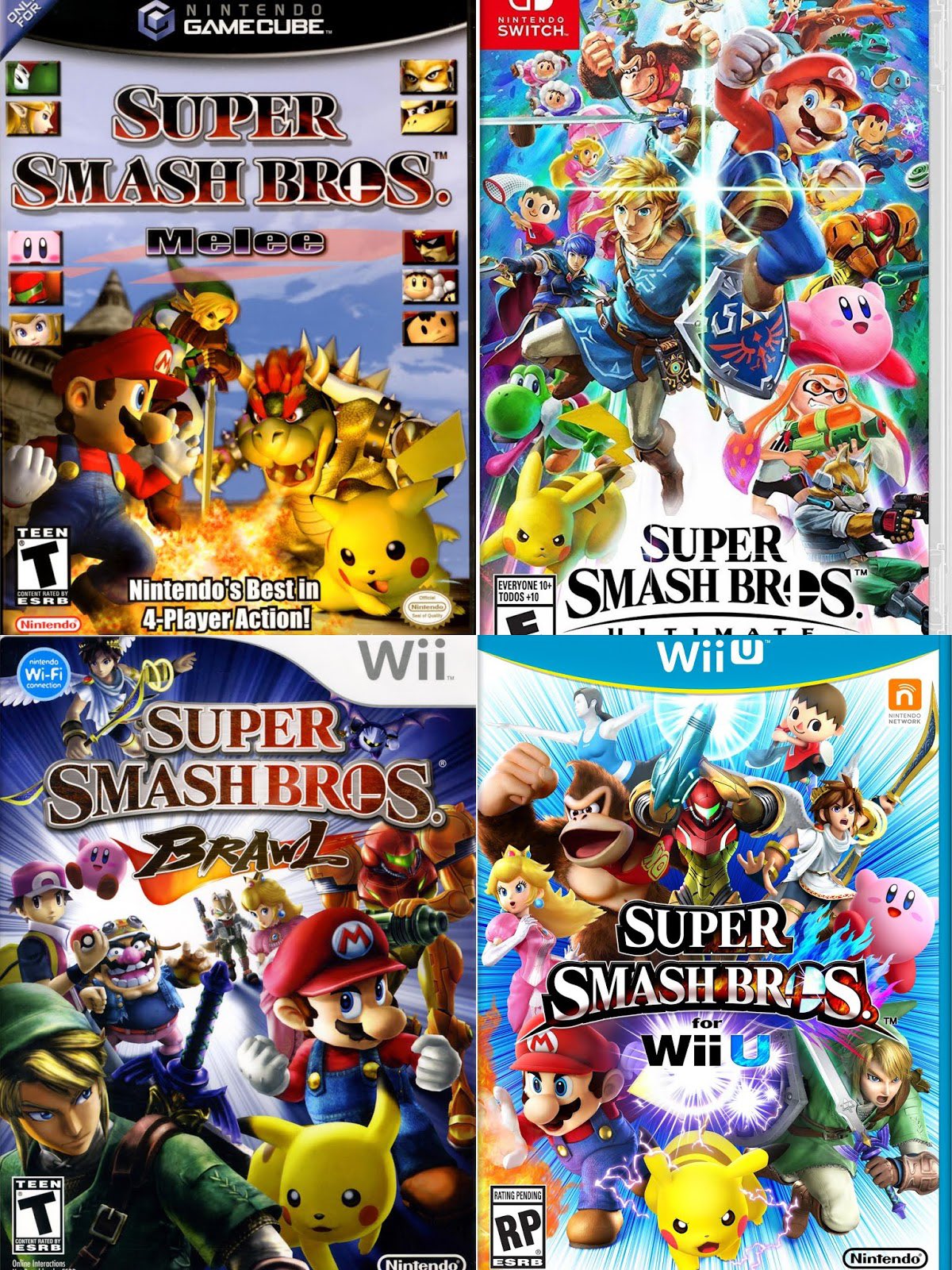 Super Smash Bros 4 Cover