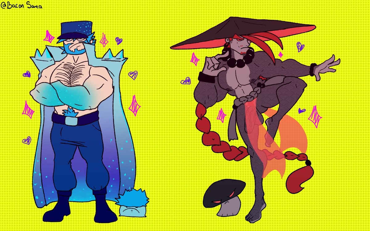 🔞Bacon Sama on Twitter: "Ice-shroom and Doom-shroom #pvzfanart #pvz #gay #bara"