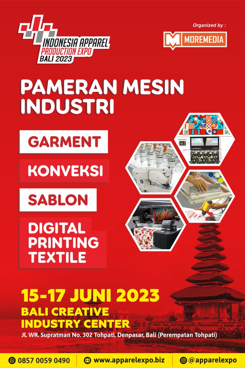 Info Jadwal Event on Twitter: "Indonesia Apparel Production Expo (IAPE) 📝15-17 Juni 2023 📍Bali ...