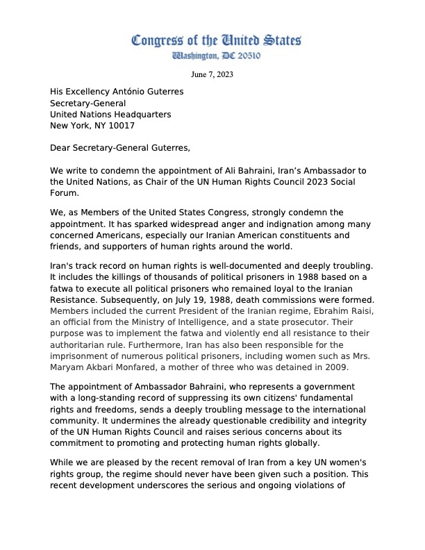 Nasser Sharif on Twitter: "RT @OrgIAC: In a letter to @antonioguterres ...