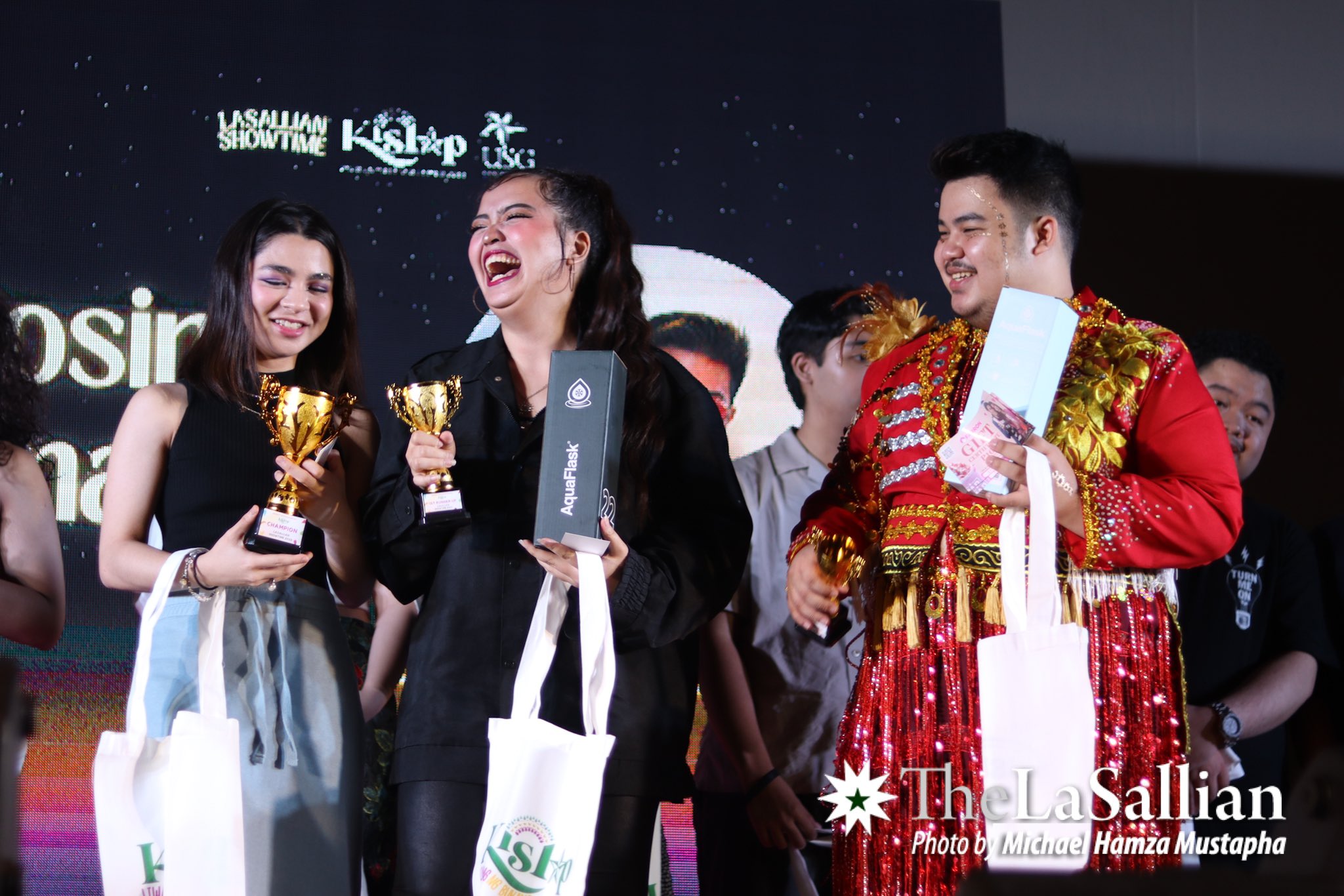 The LaSallian on Twitter: "Bea Muñoz (IV, BS-ENT), singing her original song, "Oxygen", is ...