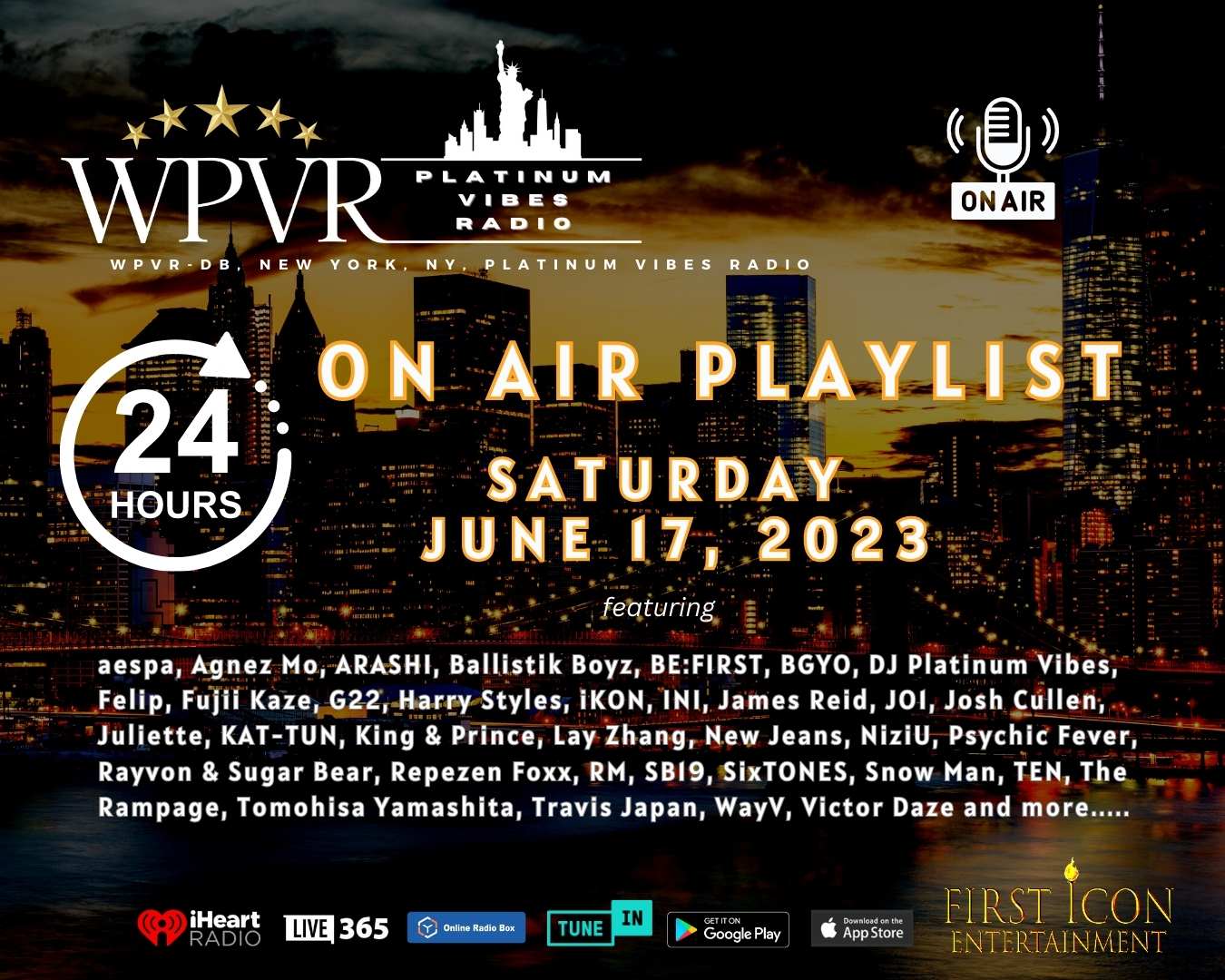 WPVR NYC - Platinum Vibes Radio on Twitter: "Broadcasting from New York City to the world, here ...
