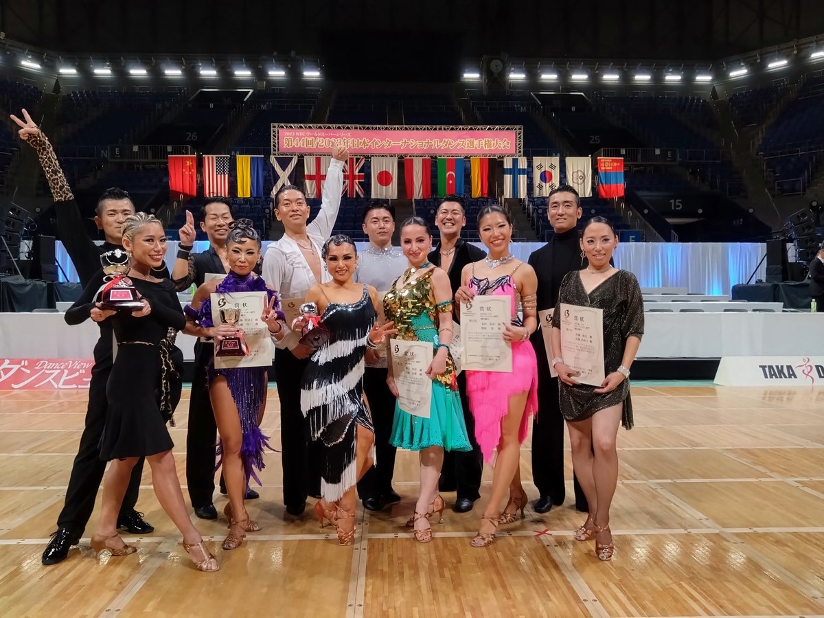 EJBDF普及広報部 on Twitter: "日本インターナショナルダンス選手権 シニア選手権ラテンアメリカン 優勝 村瀬 賢一ー小笹 詩織 2位 佐藤 寿一ー佐藤 美奈子 3位 宗形 隆史 ...