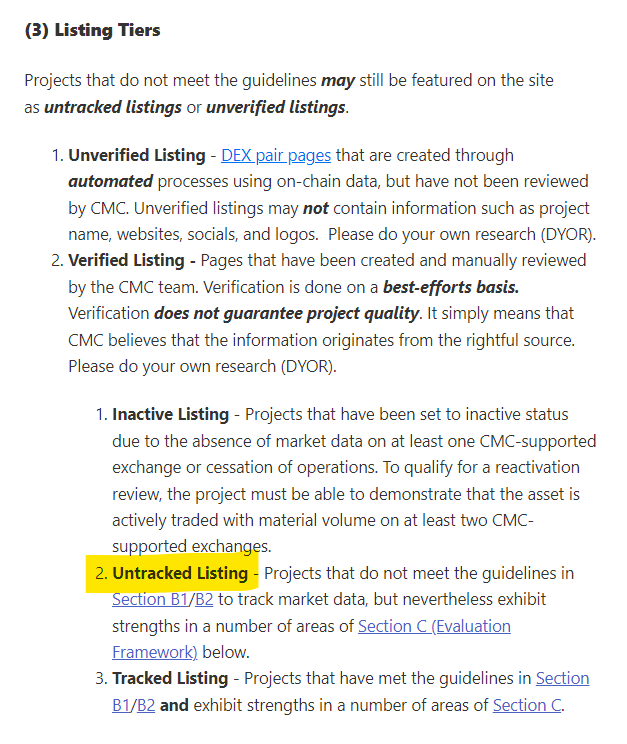 CryptoDuck 🔴 on Twitter: "ใครสนใจหลักเกณฑ์ในการ list เหรียญของ CMC ศึกษาได้ที่ https://support ...