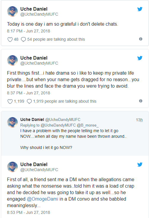 Lola Okunrin On Twitter Uche Came Rushing Out Like Agbero In Obalende