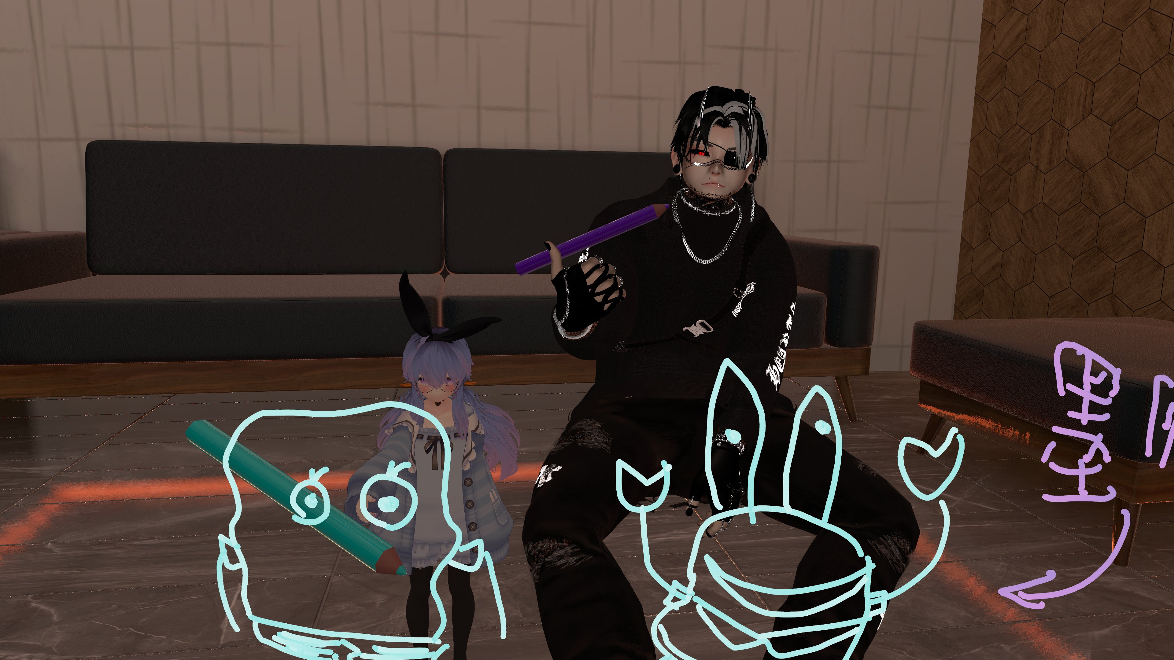 RPR on Twitter: "今日のVRChat。みんなと殺し屋ゲームを一緒に遊んで、カラオケに歌いました。さくらは立派な探偵さんですね、リヴォルヴァーで殺し屋を撃ちました。 https ...