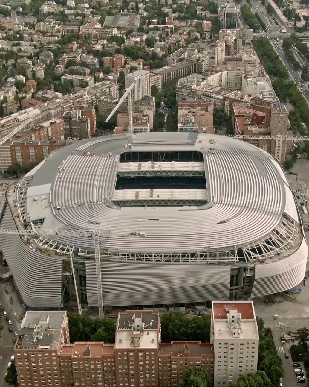 Santiago Bernabeu Stadium Madrid Set To Start Bernabeu Renovation At