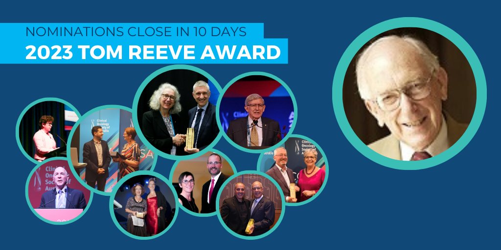 COSA on Twitter: "Just THREE DAYS until nominations close for the 2023 Tom Reeve Award - the ...