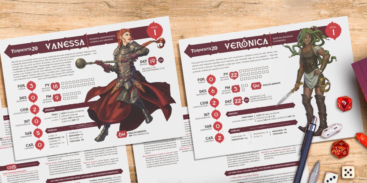 Jambô Editora on Twitter: "O Kit Introdutório #Tormenta20 tem oito ...