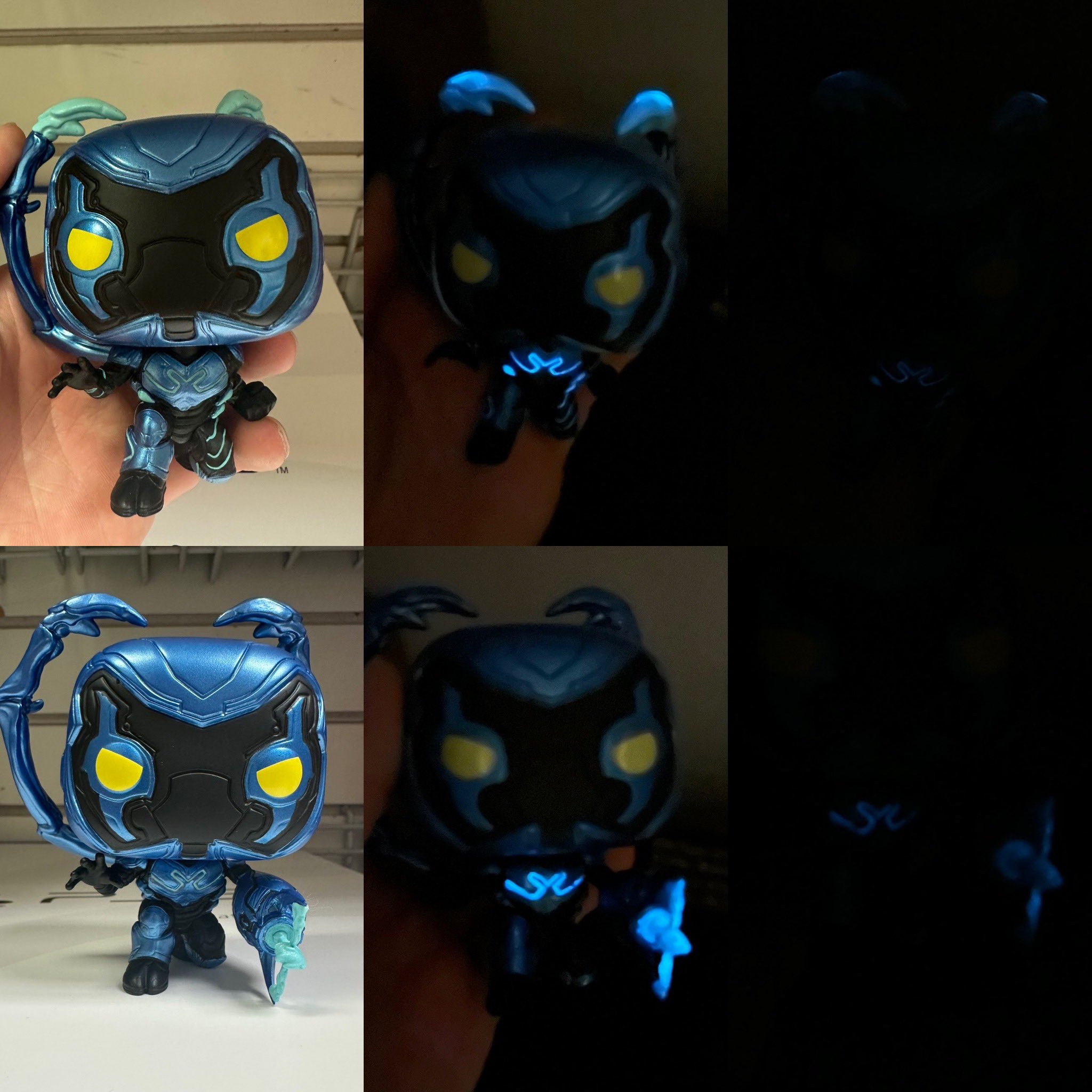 DisTrackers on Twitter: "Here’s a look at the glows on Blue Beetle Chase & GameStop exclusive ...