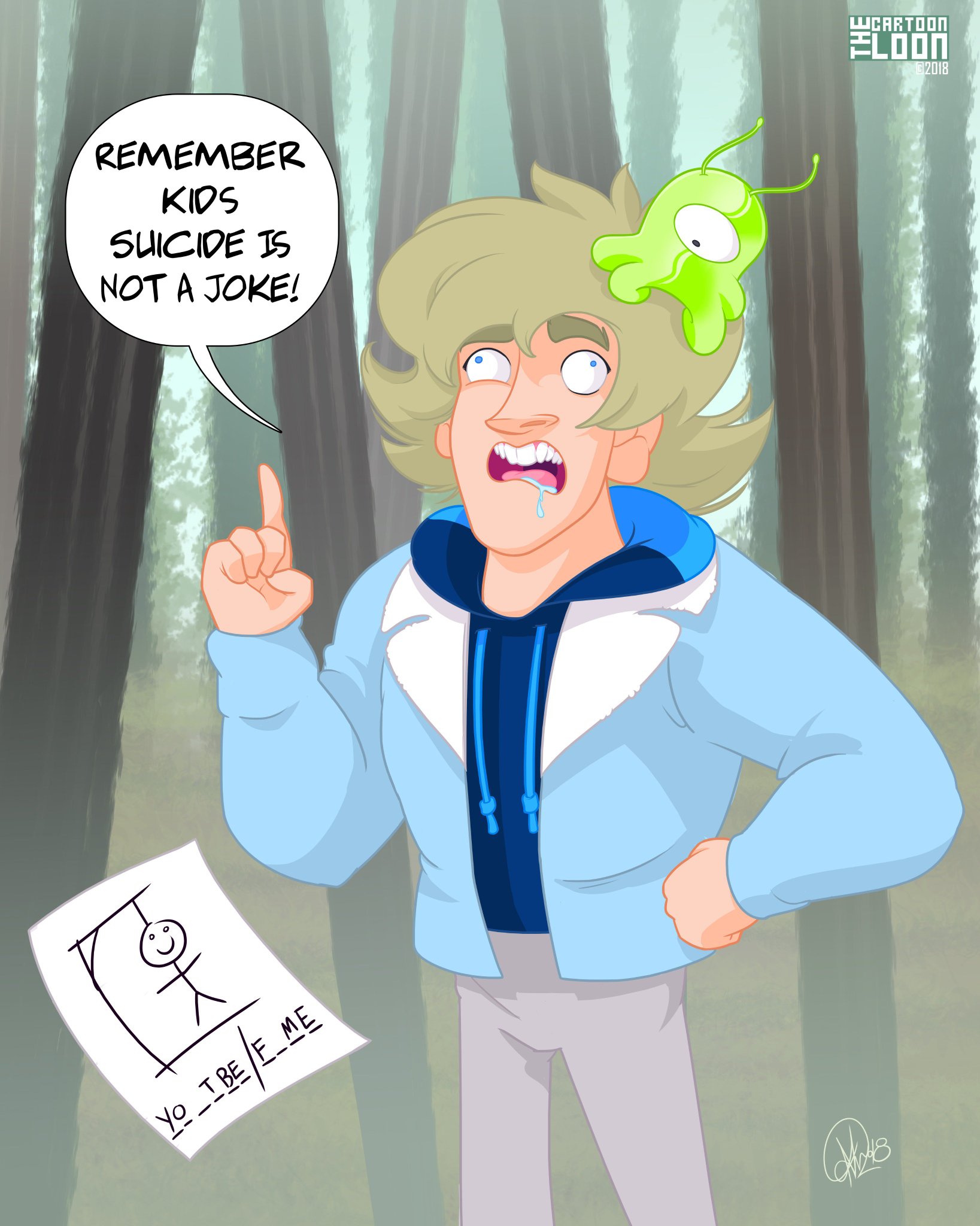 The Cartoon Loon on Twitter: "I'm just glad they didn't say logan Paul Since I'm not sure if it ...