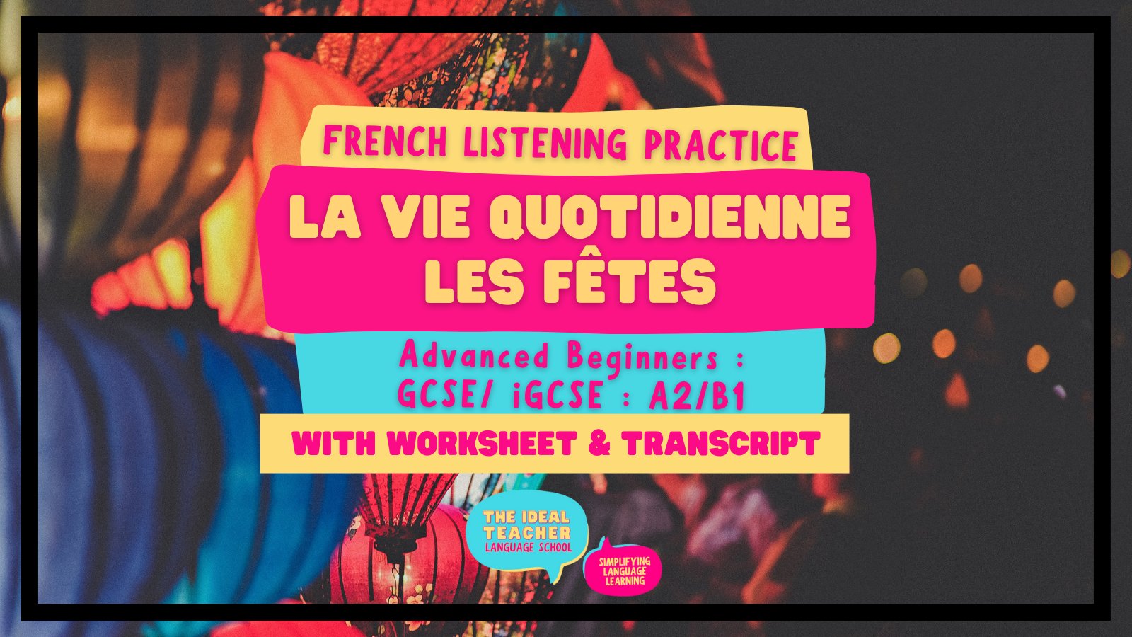 Sabina Seidel 🇫🇷🇩🇪🏴󠁧󠁢󠁥󠁮󠁧󠁿🇮🇳 on Twitter: "🇫🇷LIFESTYLE/FESTIVALS GCSE ...