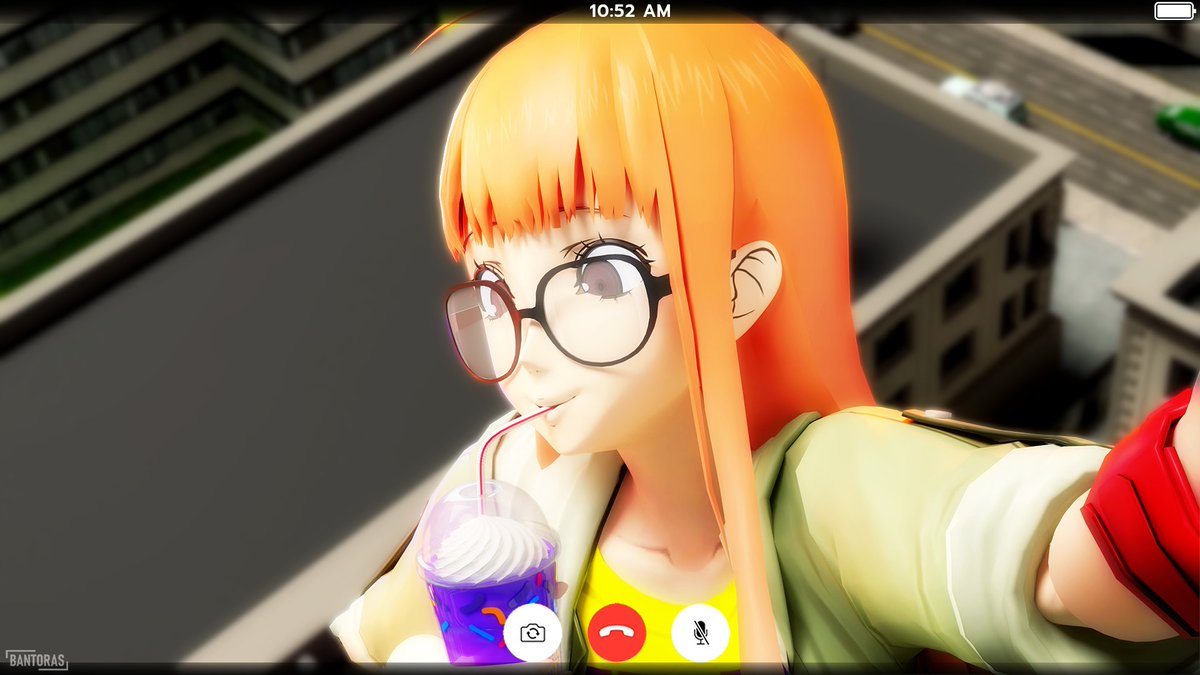 Bantoras on Twitter: "The gigantic Futaba finally gets her hands on the hip new drink that ...