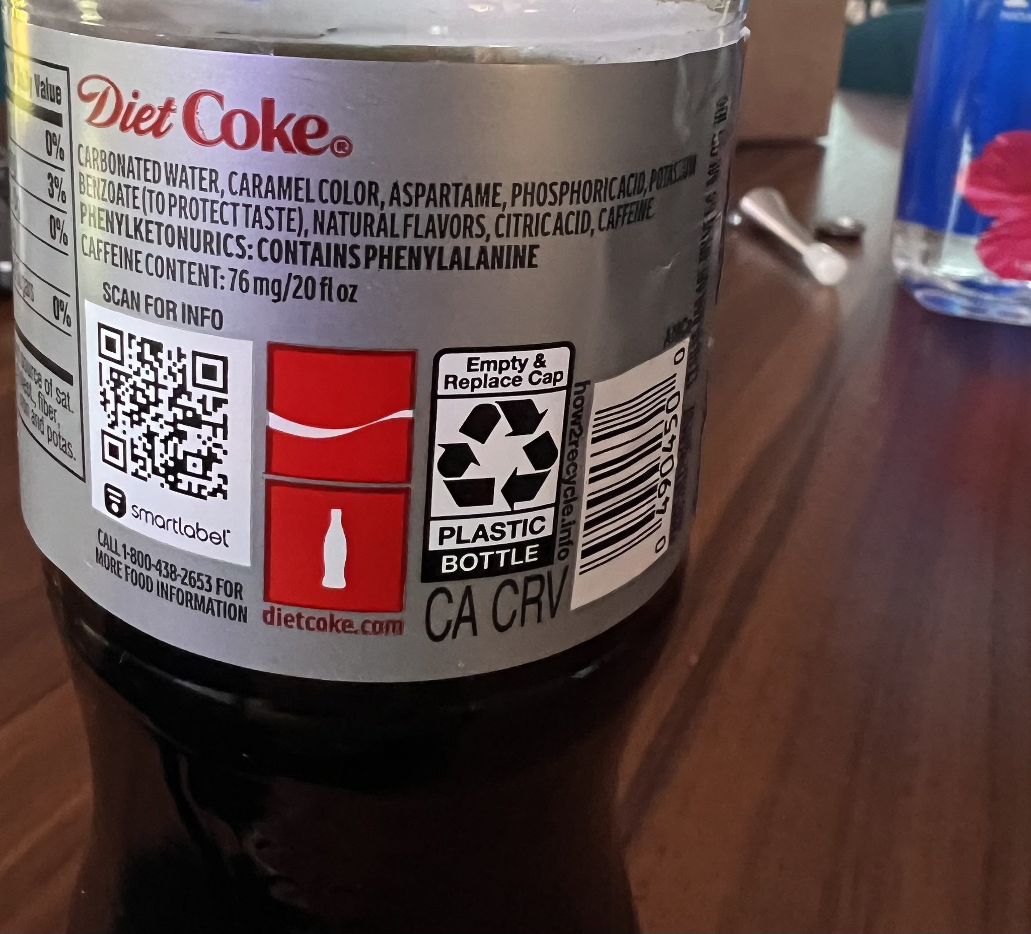 Diet Coke Ingredients Label