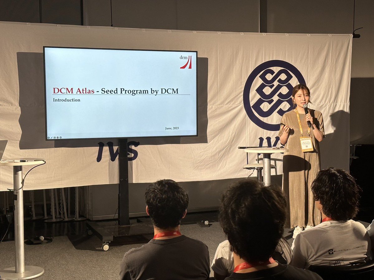 DCM Atlas | Seed Program by DCM Ventures on Twitter: "DCM Atlas第2期に関して、IVSにて弊社猿丸が絶賛プレゼン中です💫 DCM ...