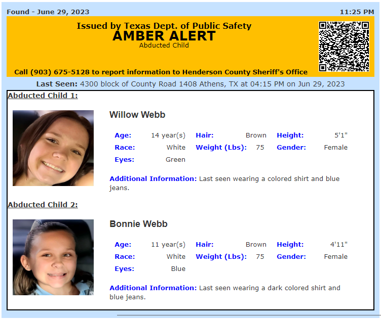 Nancy On Twitter Rt Tx Alerts Discontinued Local Amber Alert For