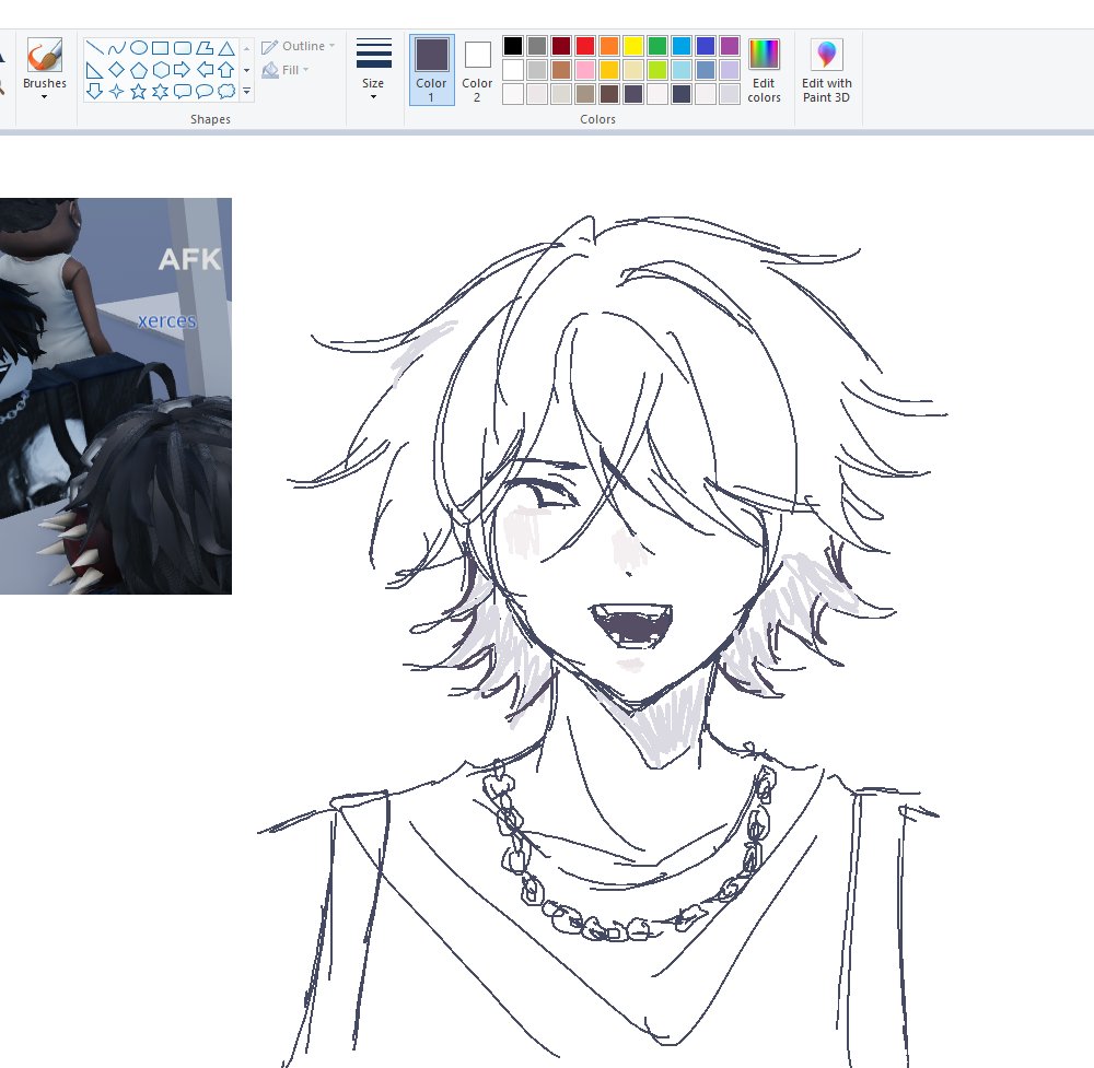 cam || on Twitter: "reply with ur avatar/oc and ill draw u in microsoft paint like this LMFAO # ...