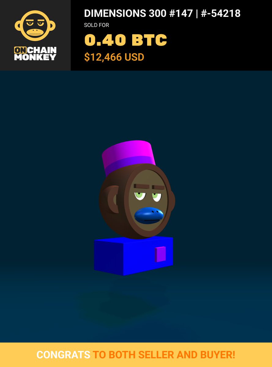 PolyMath PC (🍌,🍌) on Twitter: "RT @OnChainMonkey: Congratulations to our legendary collector on ...