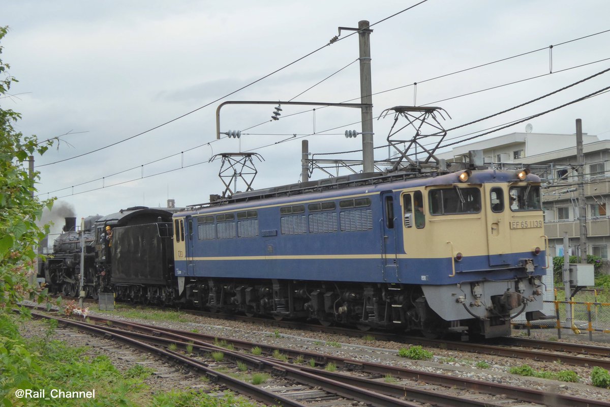 レールちゃんねる on Twitter: "2023.6.30 C57 180[新潟] 構内試運転。今日はEF65 2139 = EF65 1139[新]が上り方に連結。また牽引する姿が見れる ...
