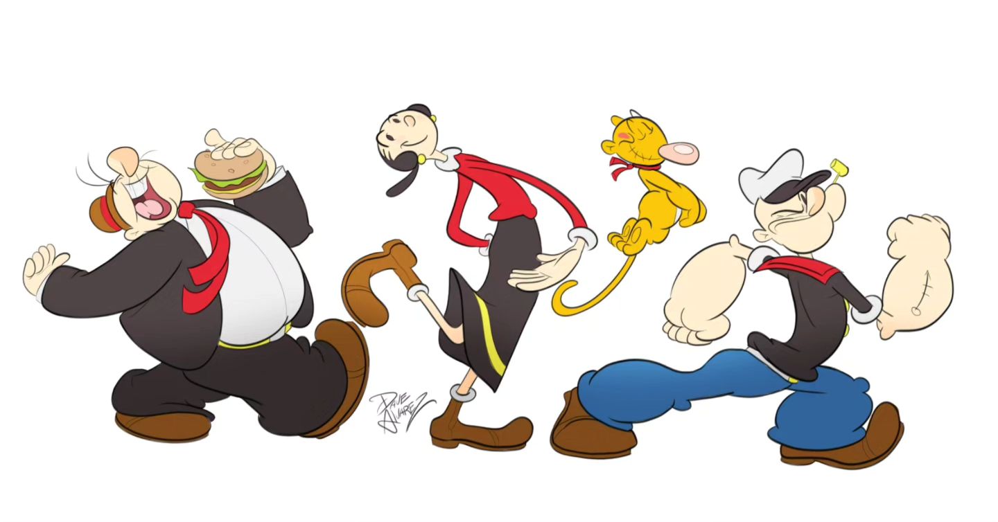 Popeye Characters Olive Oil