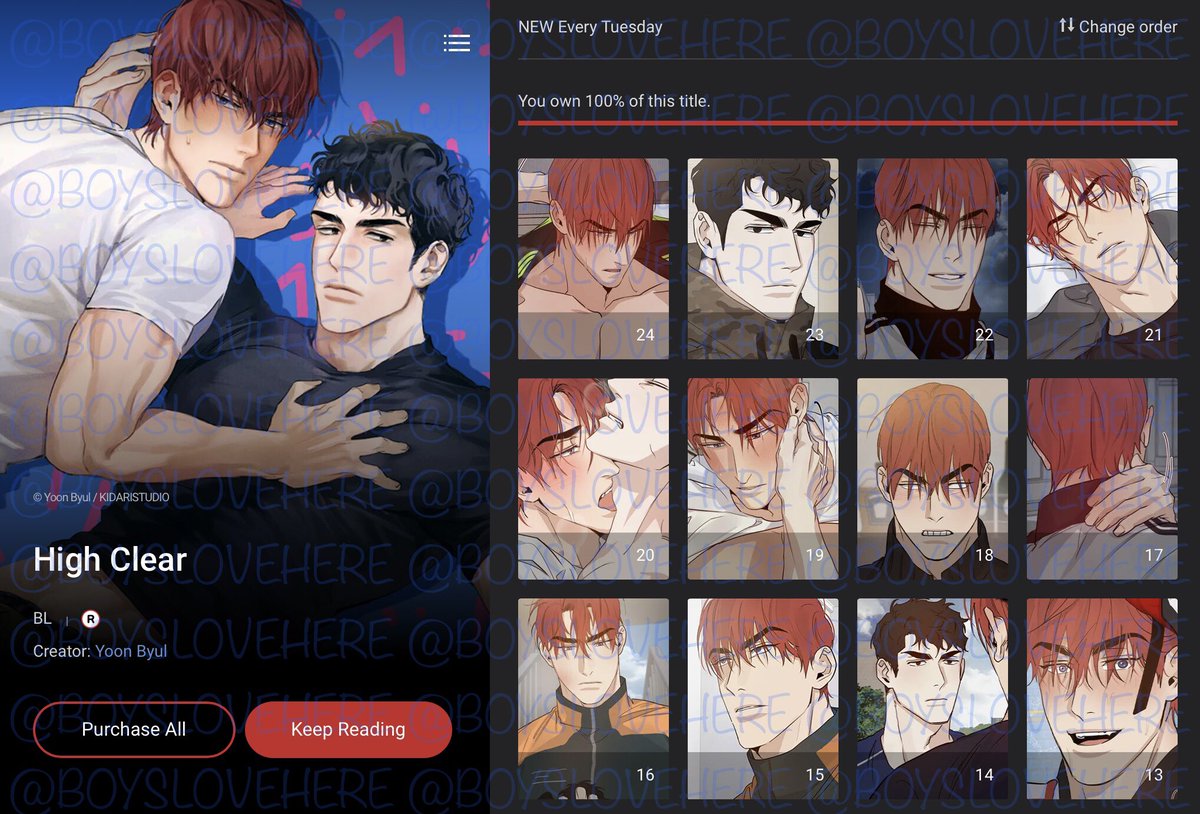 BOYS’LOVE on Twitter: "• Title : High Clear • Link : https://lezhinus.com/en/comic/high_clear_en…"