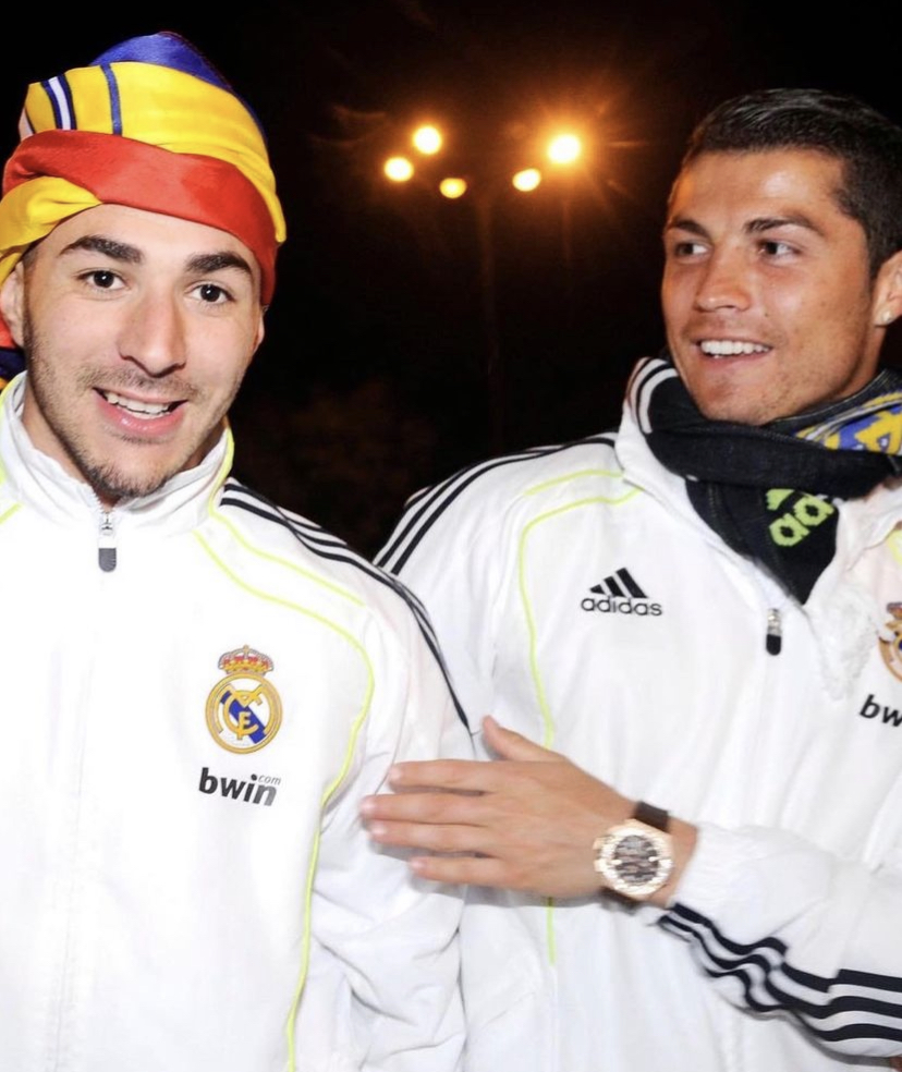 Benzema And Ronaldo Laughing