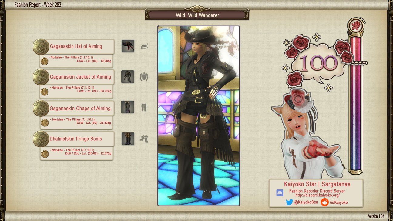 Kaiyoko 💫 on Twitter: "Fashion Report Week 283 - 100 #ffxiv #ff14 #ファッションチェック https://t.co ...