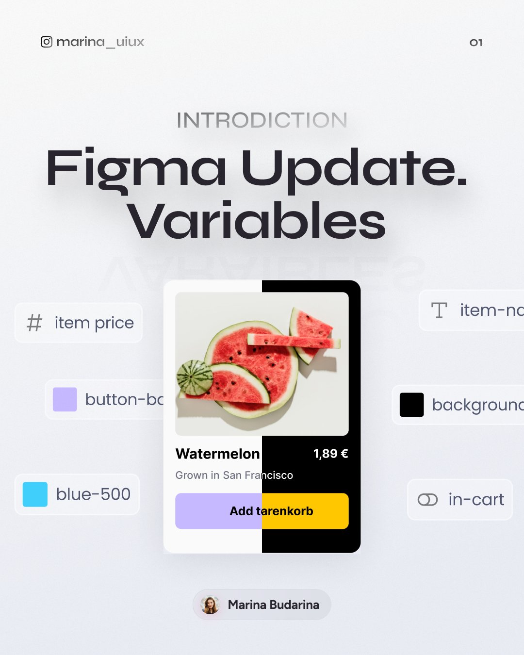 Marina Budarina on Twitter: "With Figma Update came Variables: native Figma tokens 🔥 Let's take ...