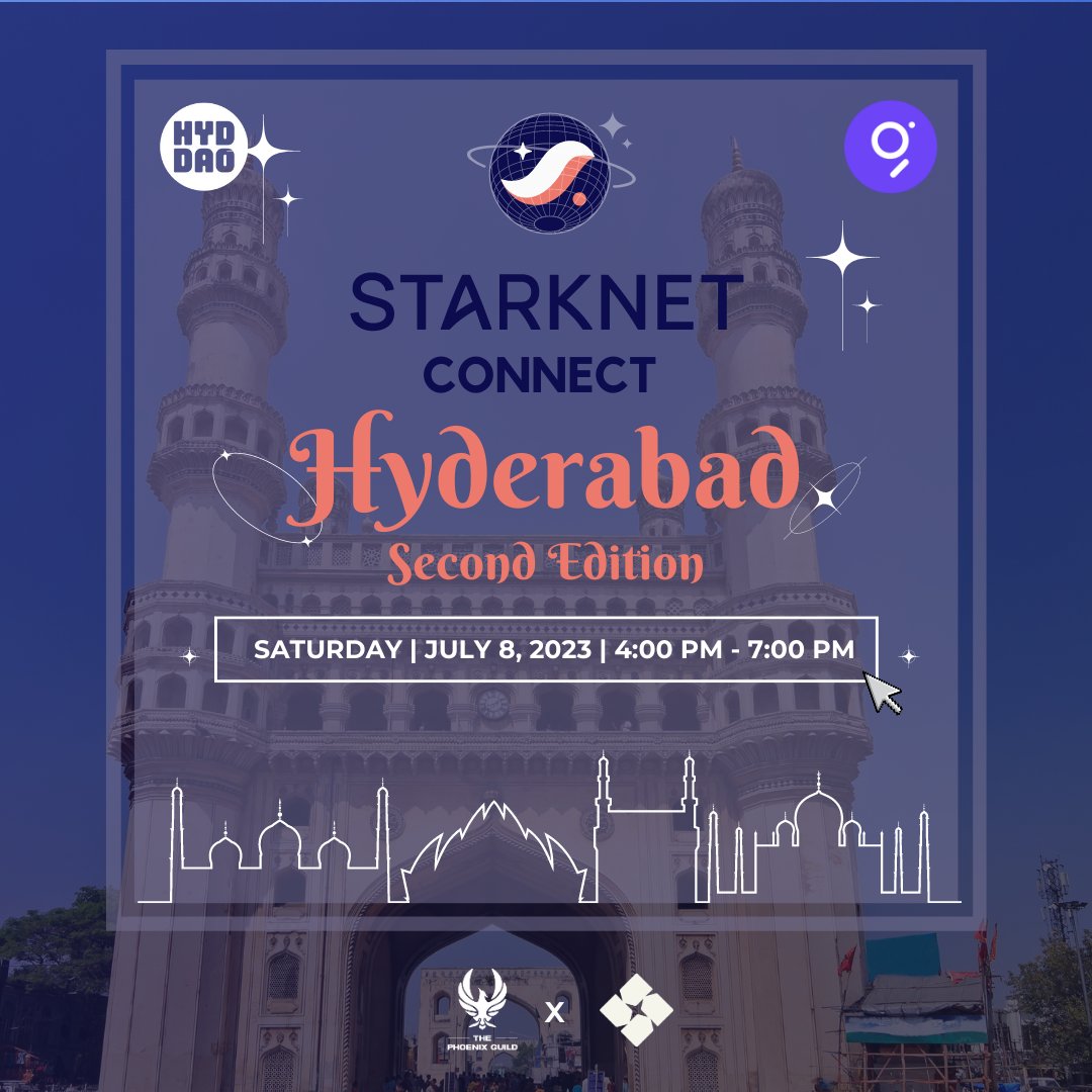 Hyderabad DAO on Twitter: "📢 Join us at @Starknet Connect Hyderabad second edition! 🎉 Meet the ...