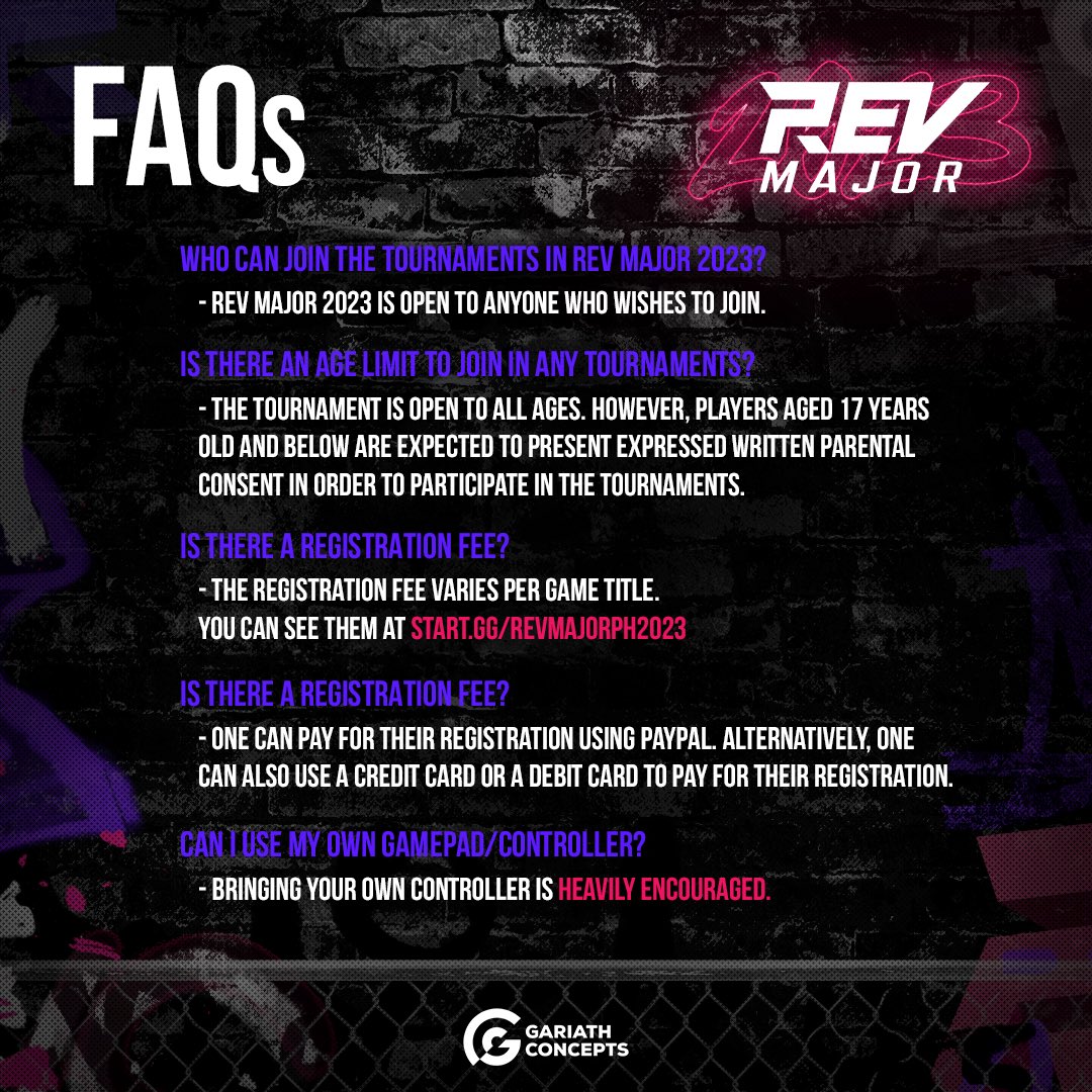 #REVMajor2023 | #DoItAgain on Twitter: "Register for REV Major Tournaments with ease and play ...