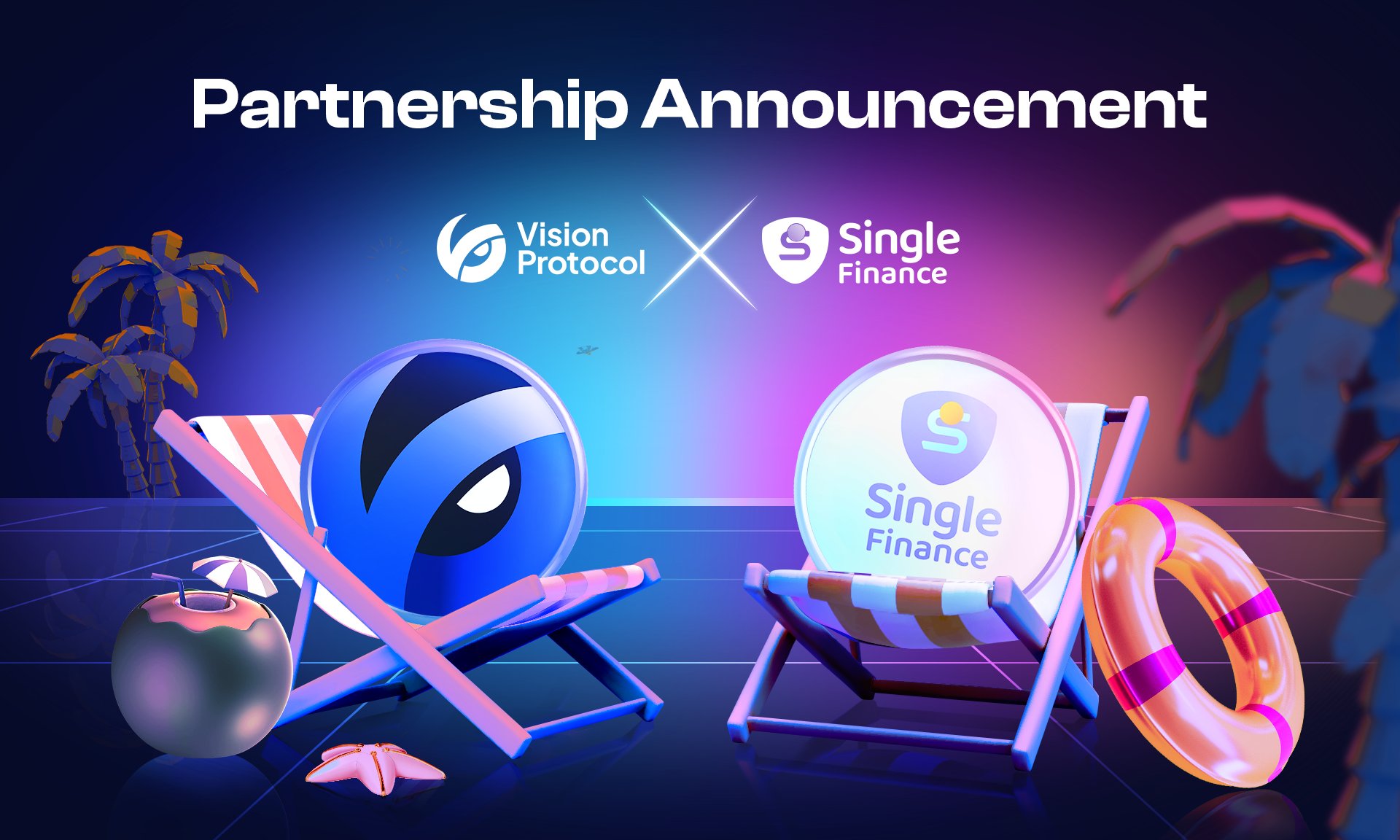 Vision Protocol (💙,🧡)| Frens SummerFest is live on Twitter: "🚀 We're joining hands with @single ...