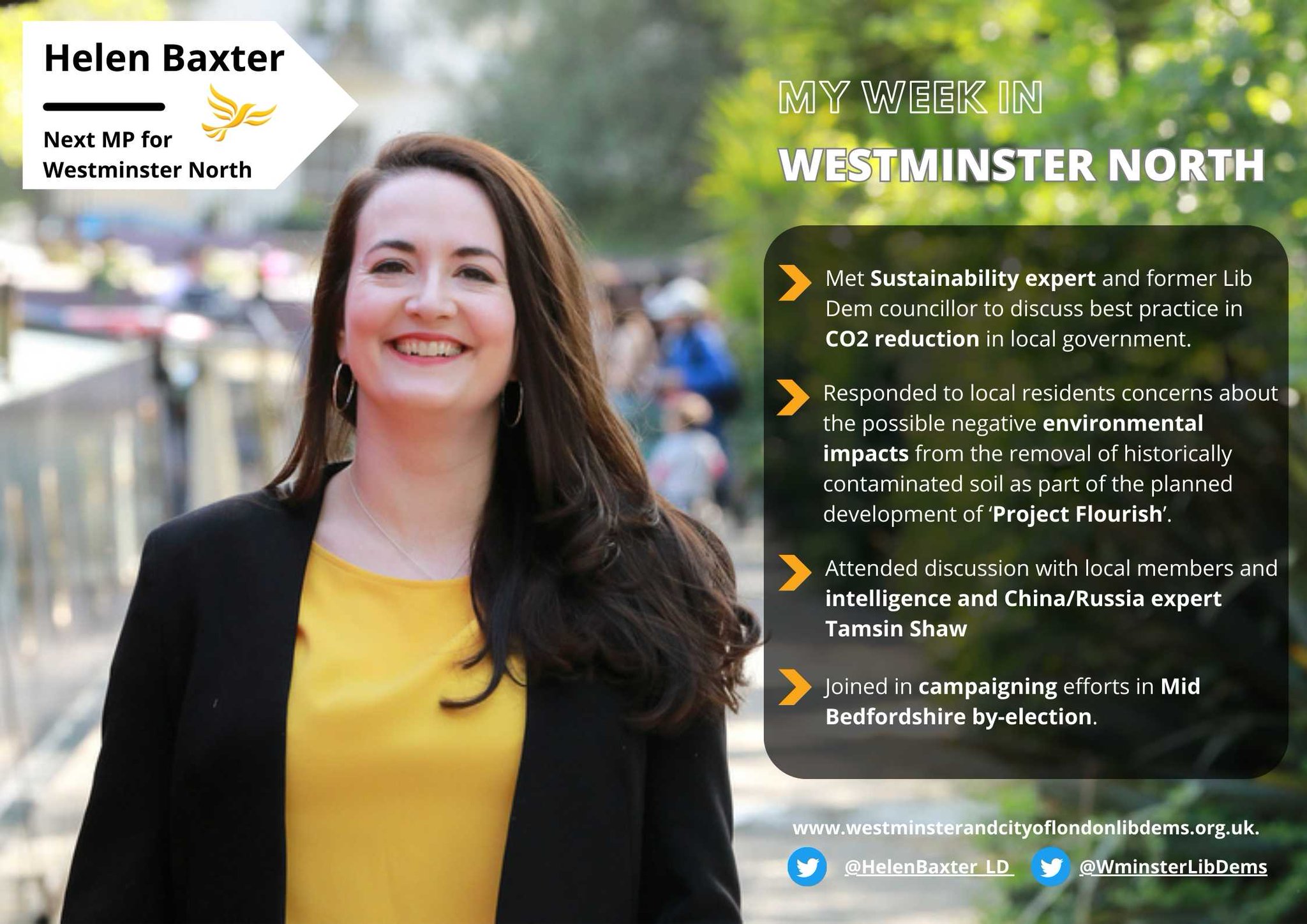 Westminster & City Lib Dems 🔶 on Twitter: "Vote Helen Baxter #WestminterNorth #TwoCities # ...