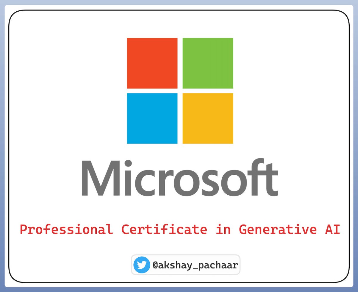 Microsoft & LinkedIn just released a professional certificate in ... Microsoft & LinkedIn just released a professional certificate in ...