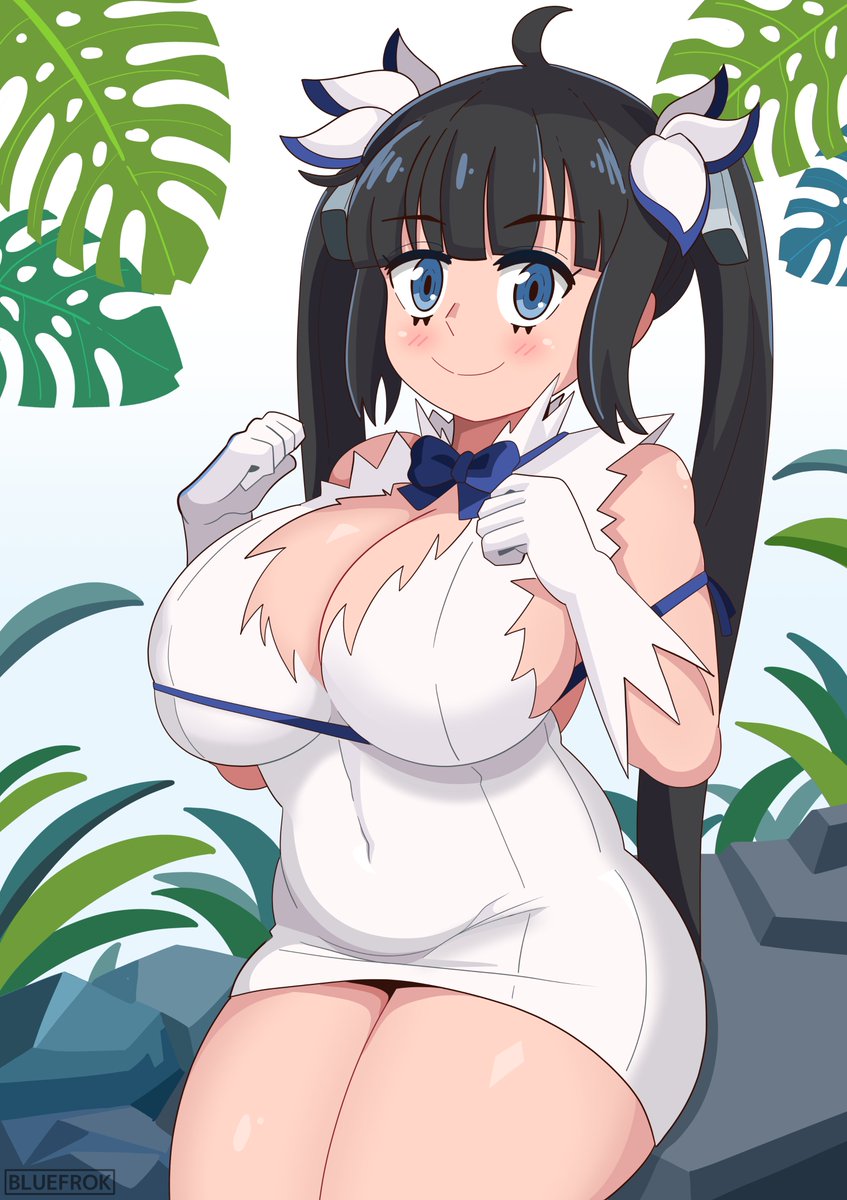 Bluefrok on Twitter: "Hestia (DanMachi)"
