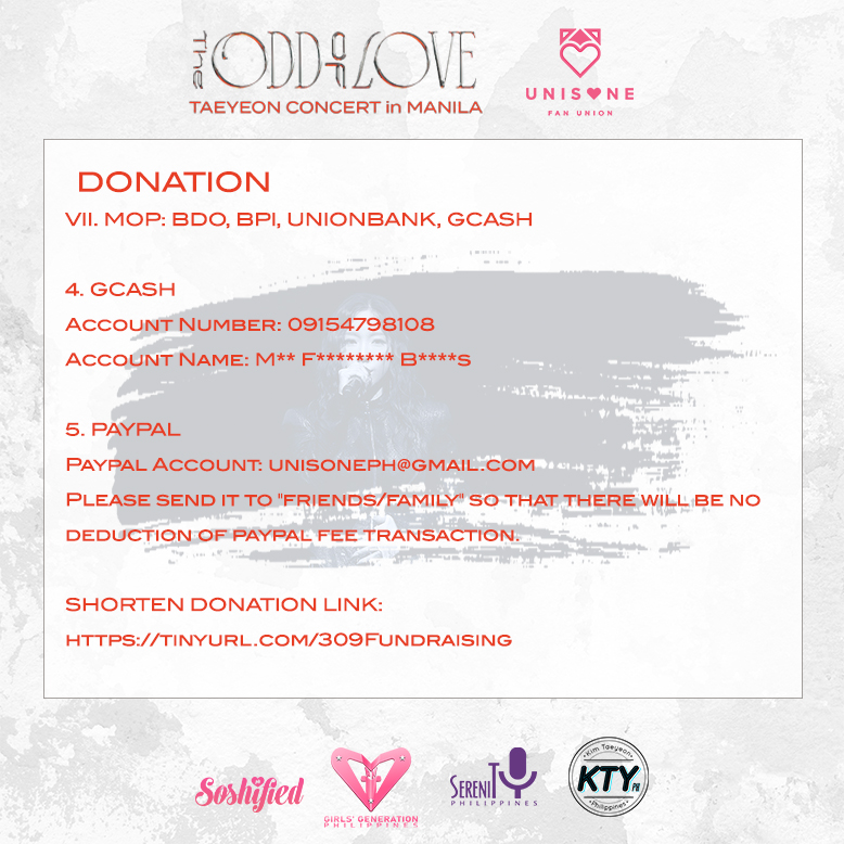 Girls' Generation Philippines on Twitter: "[#Fundraising] #Taeyeon #UNISONE Donation form: http ...