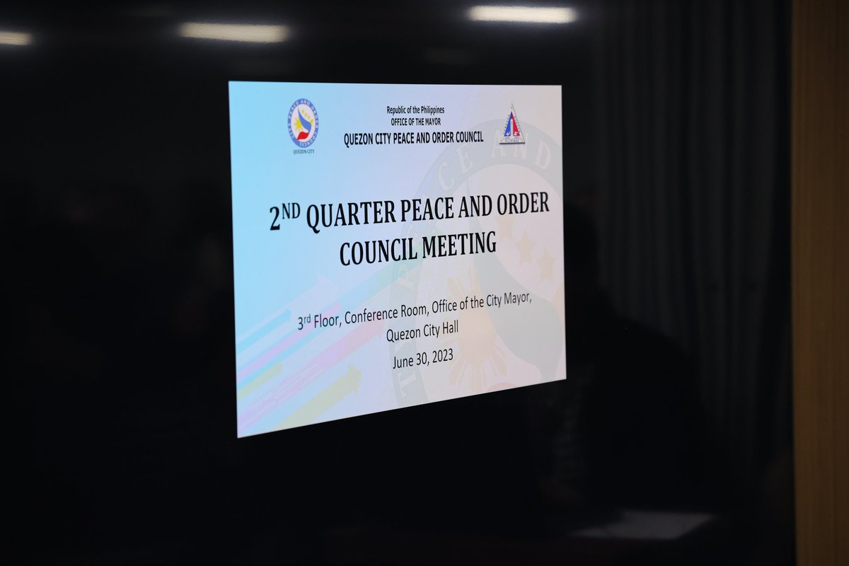 Quezon City Government on Twitter: "Tinalakay ang pagpapanatili ng kapayapaan sa Lungsod Quezon ...