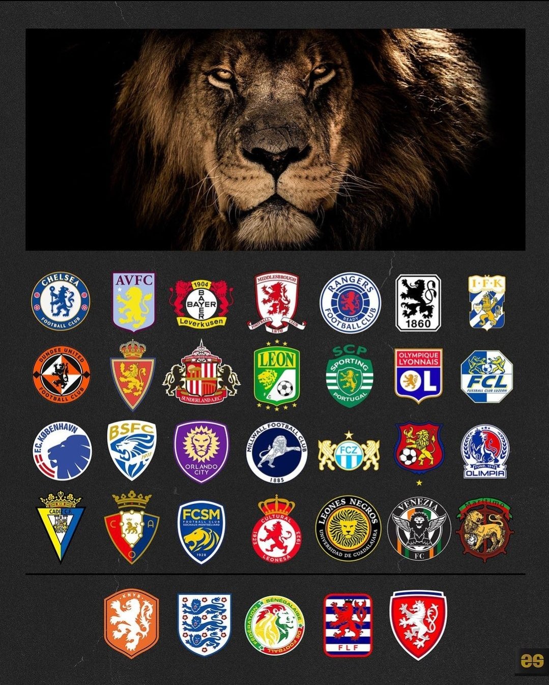 Football Team With Lion Logo Free, Printable, Customizable Soccer Logo