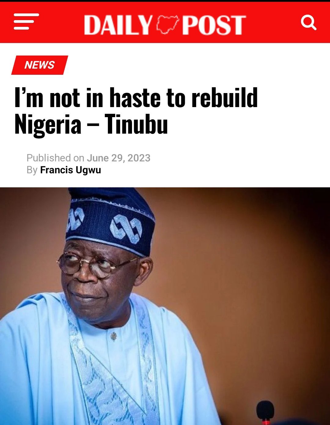 Tinubu Memes