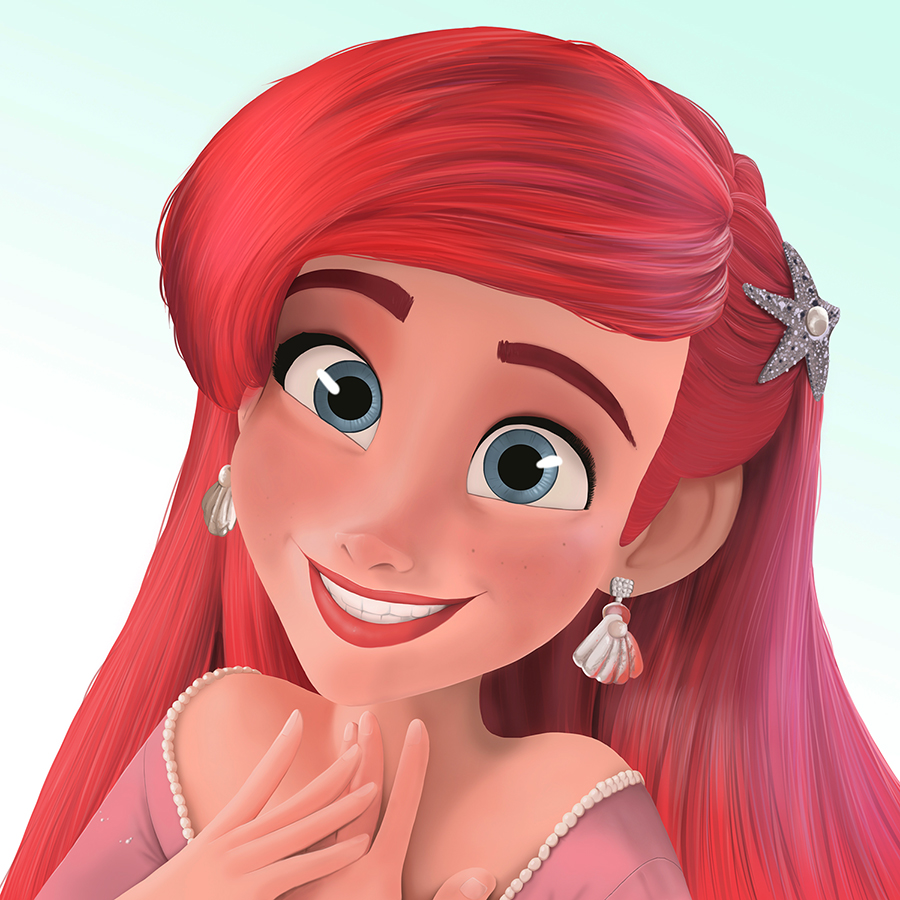 Ariel Disney Hair