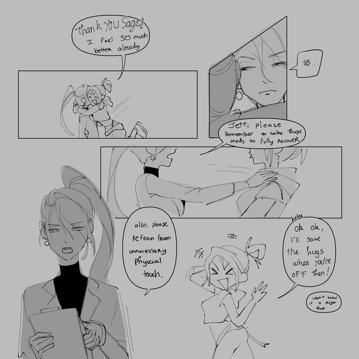 Sage doesn’t like physical touch except from someone #Reyge #Reyna # ...