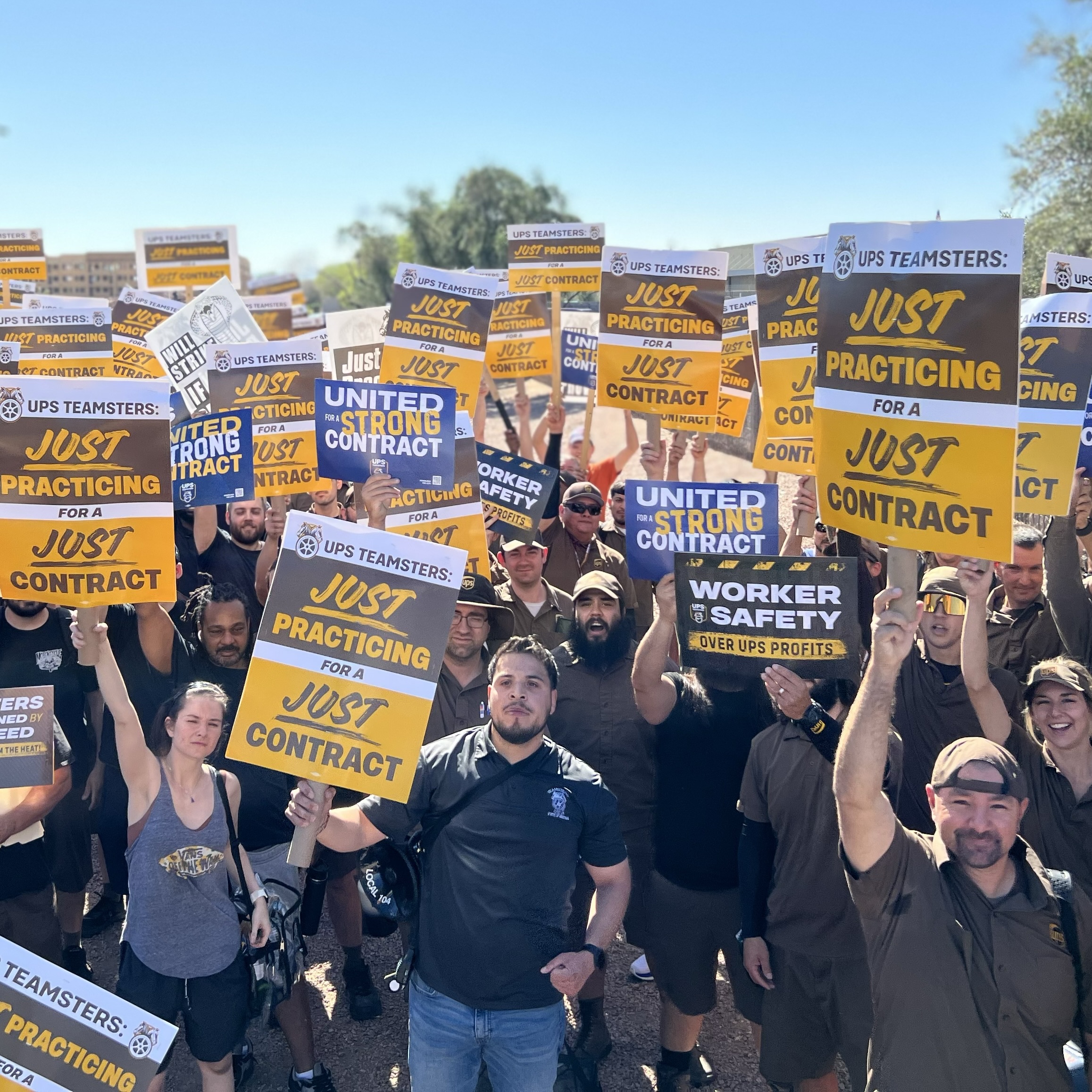 Teamsters on Twitter: "FROM COAST TO COAST, UPS TEAMSTERS ARE STRIKE-READY Practice picket lines ...