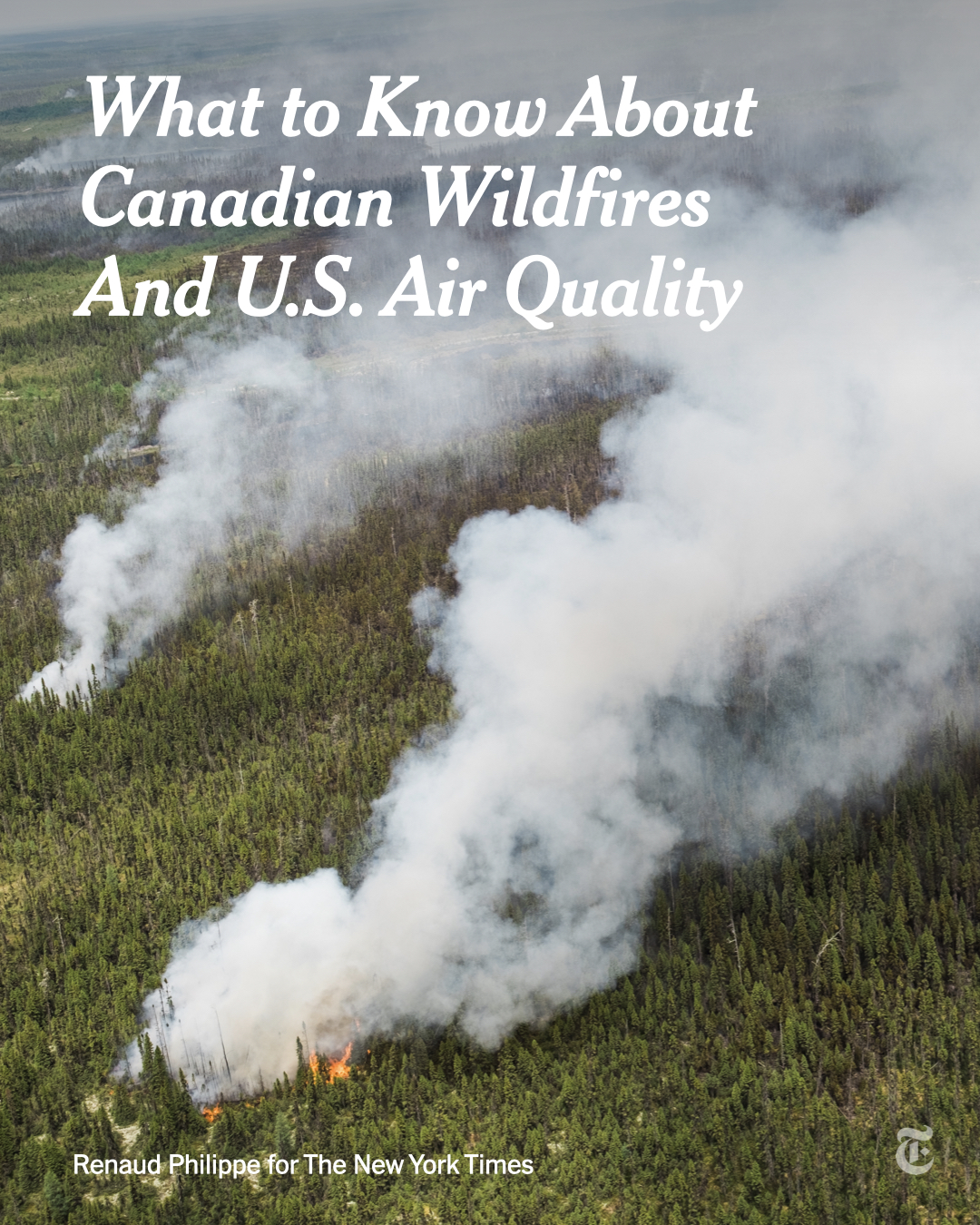 The New York Times on Twitter: "The ongoing outbreak of fires in Canada is sending new waves of ...