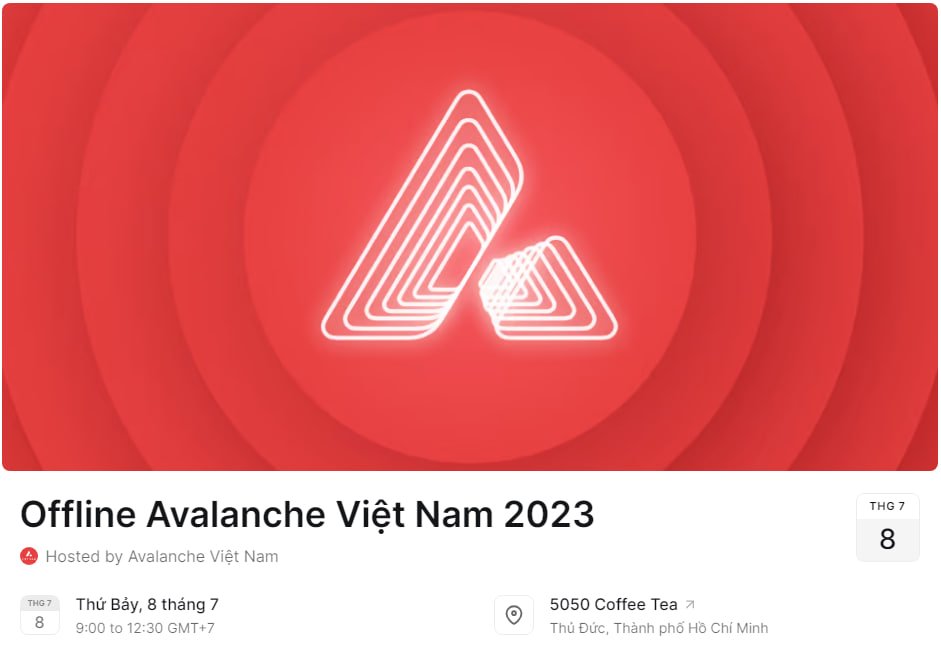 Avalanche Việt Nam 🔺🇻🇳 (avalanchevn.avax) on Twitter: "Chào mọi người! Chỉ còn 7 ngày nữa, sự ...