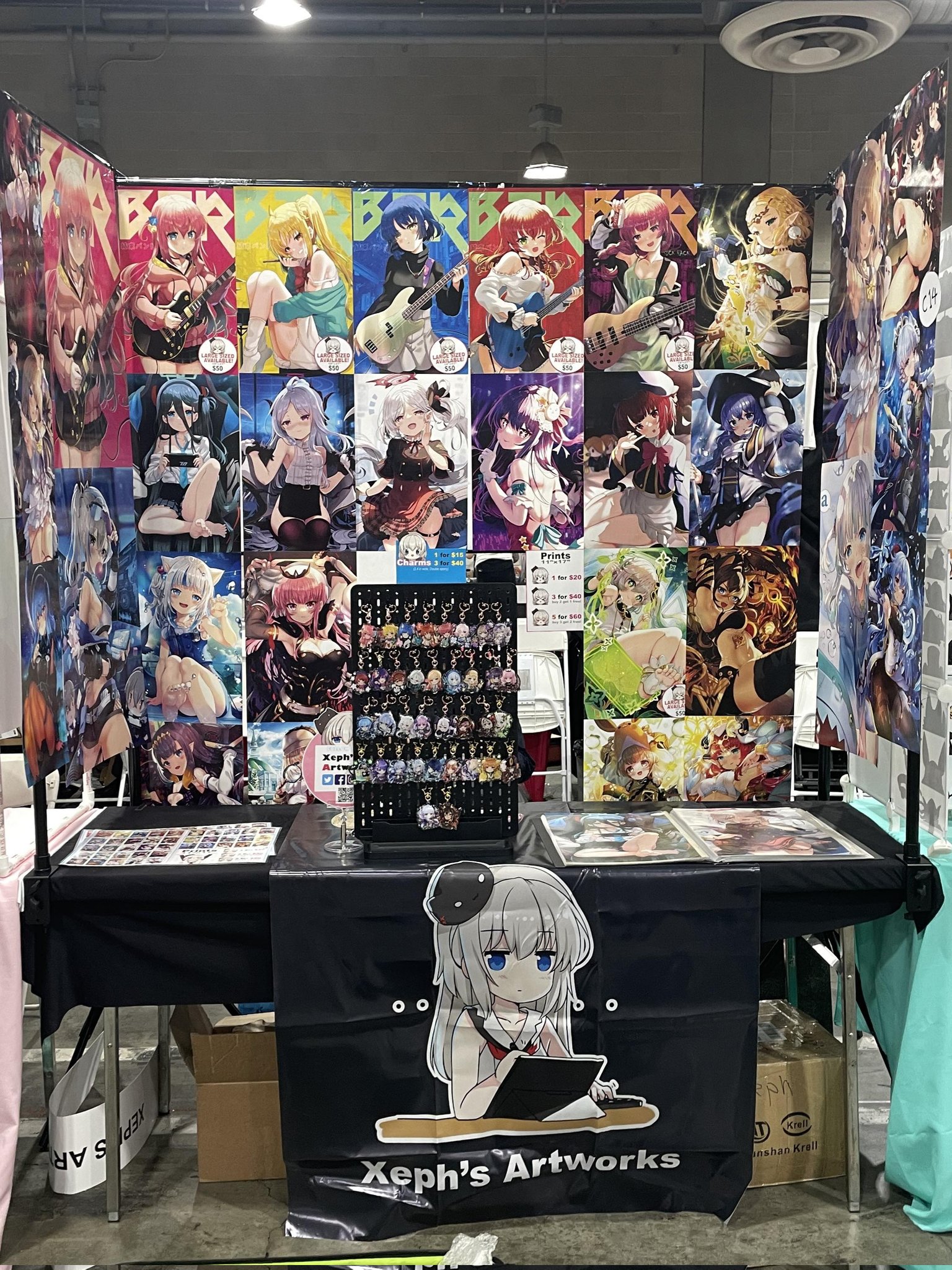 Xeph's Artworks ゼフ・アートワークス@ CSF A211 on Twitter: "Set up finished! #AX2023ArtistAlley https://t ...