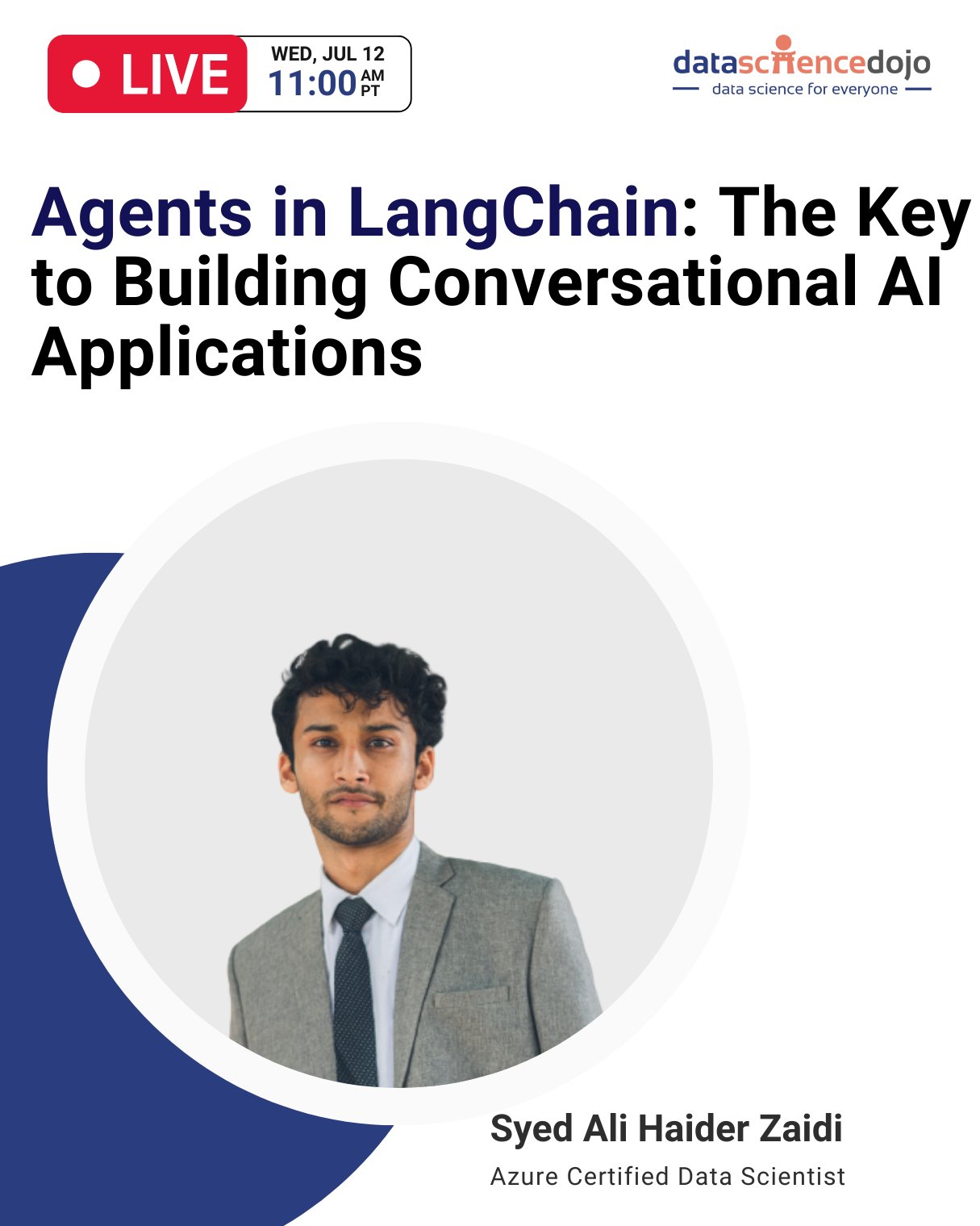 Data Science Dojo on Twitter: "This July,12th join us for an extraordinary live talk with Syed ...