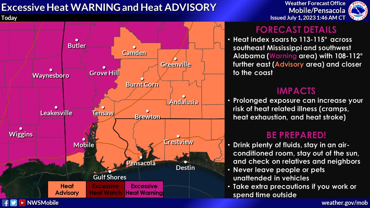 Nws Mobile On Twitter 🥵an Excessive Heat Warning Remains In Effect