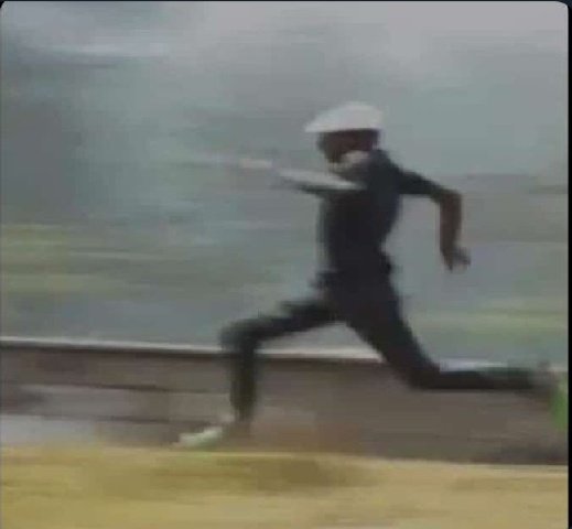 Black Guy Running Away Gif